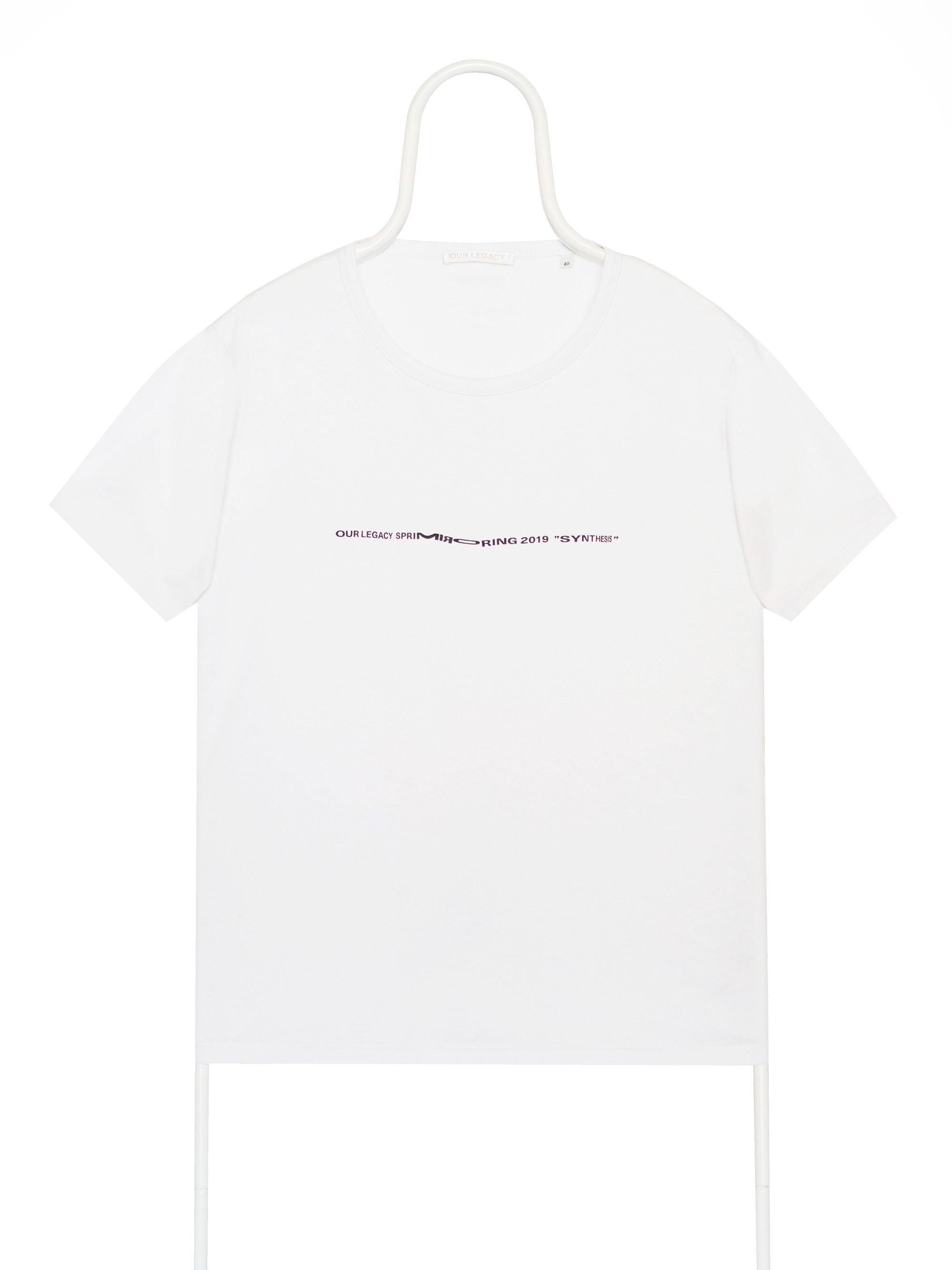 Our Legacy Our Legacy White Logo Print Clean Jersey t-shirt | Grailed