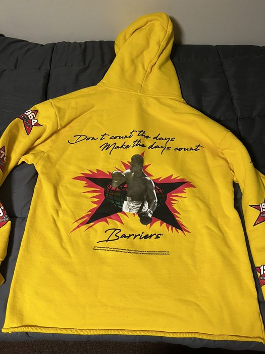 Barriers Barriers Muhammad Ali Yellow Hoodie | Grailed