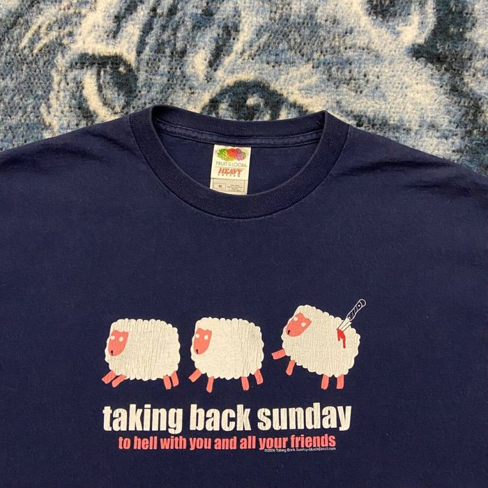 Vintage Vintage Taking Back Sunday Shirt Emo Band Tee y2k Sheep | Grailed