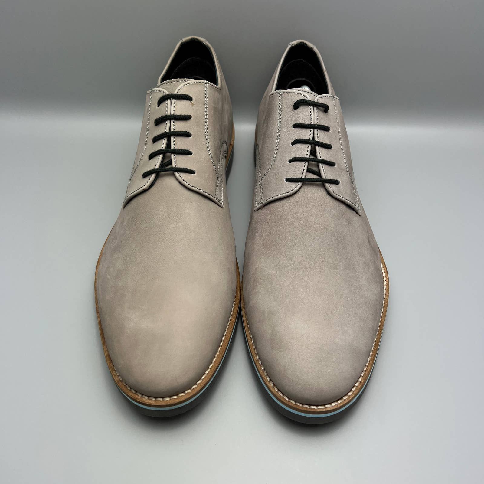 Bar Iii Bar III Baxter Buck Grey Leather Upper Dress Shoes Mens 12M ...