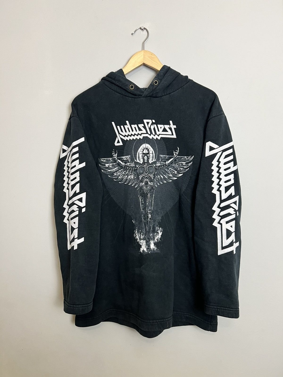 Vintage Vintage 90s Judas Priest Painkiller Metal Band Rock Hoodie ...