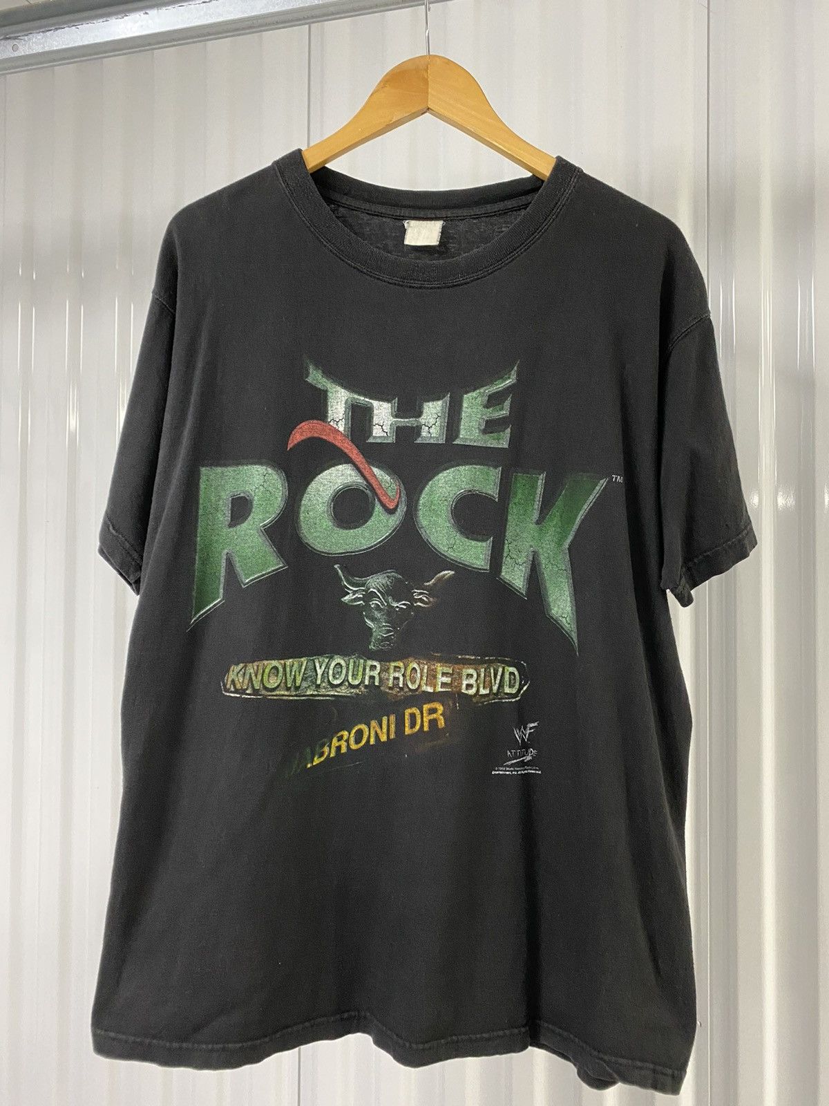 Streetwear × Vintage × WWF Vintage The Rock Shirt | Grailed