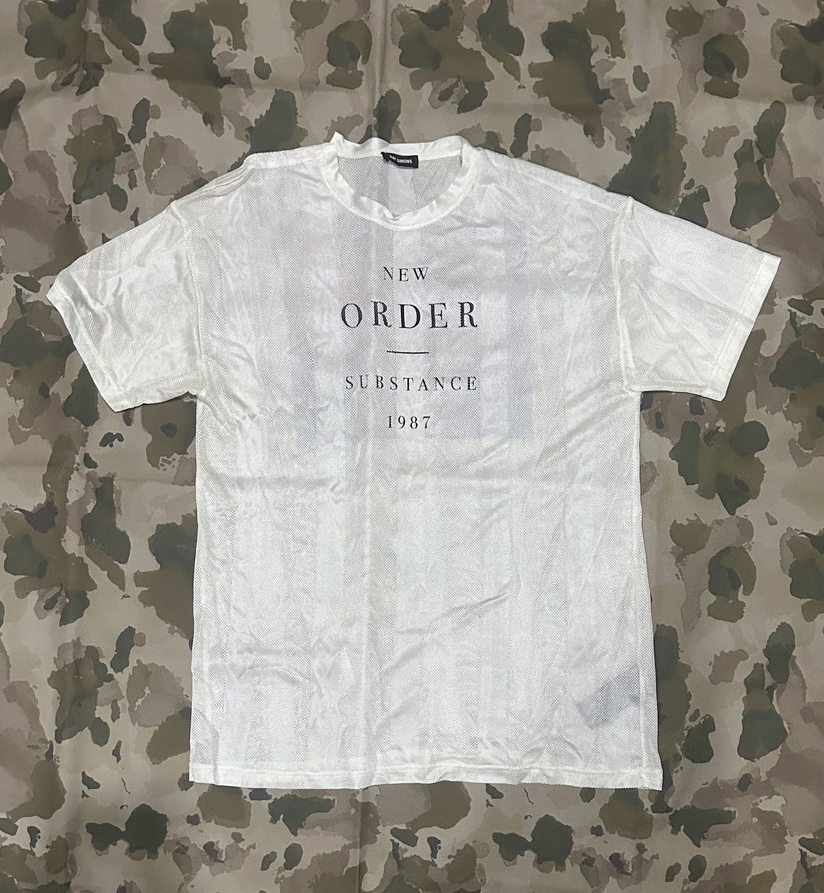 Raf Simons Raf Simons SS18 New Order Mesh Shirt | Grailed