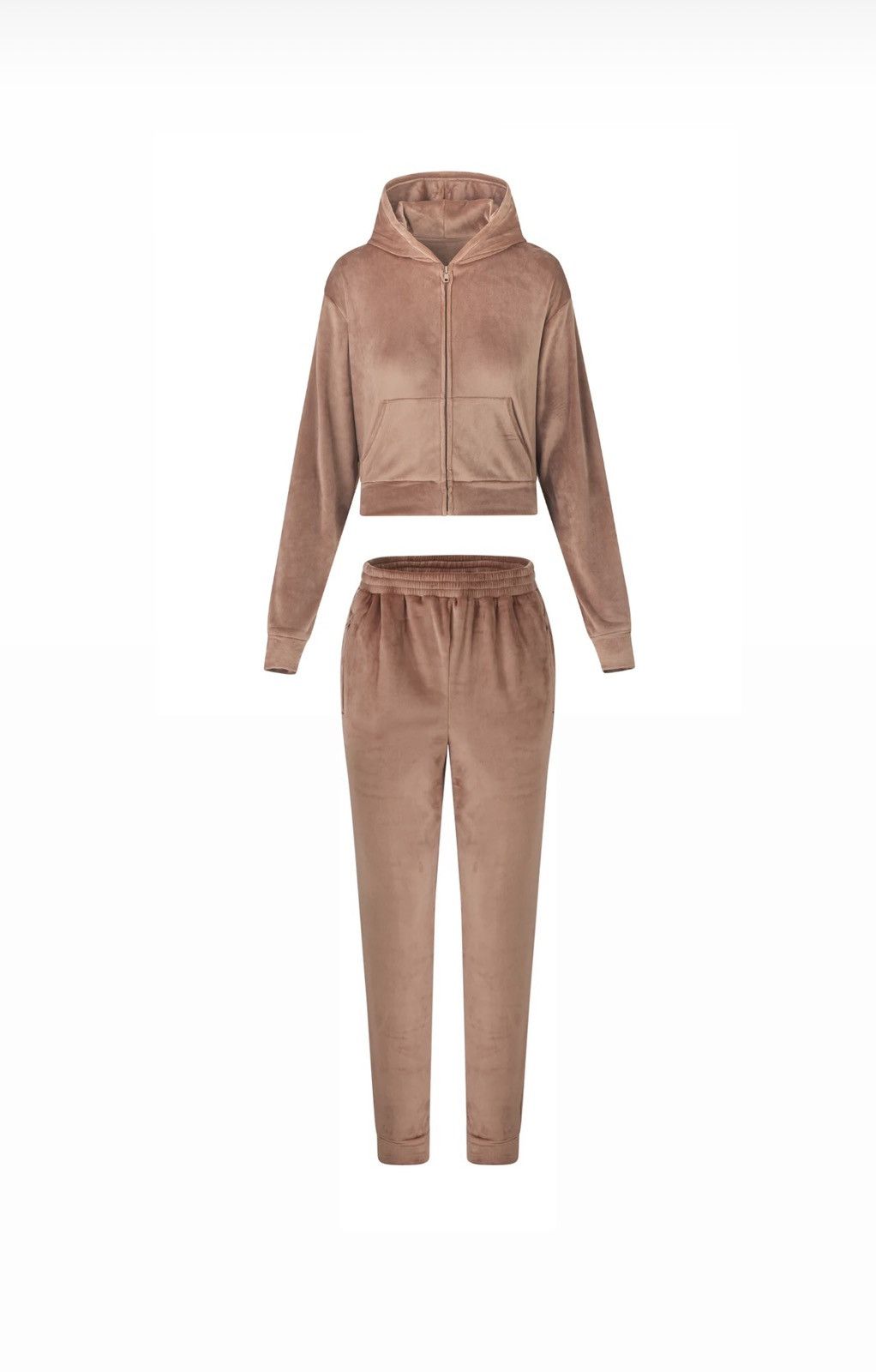 SKIMS SKIMS Velour Velvet Full Zip Up Jacket Hoodie + Jogger Set | Grailed