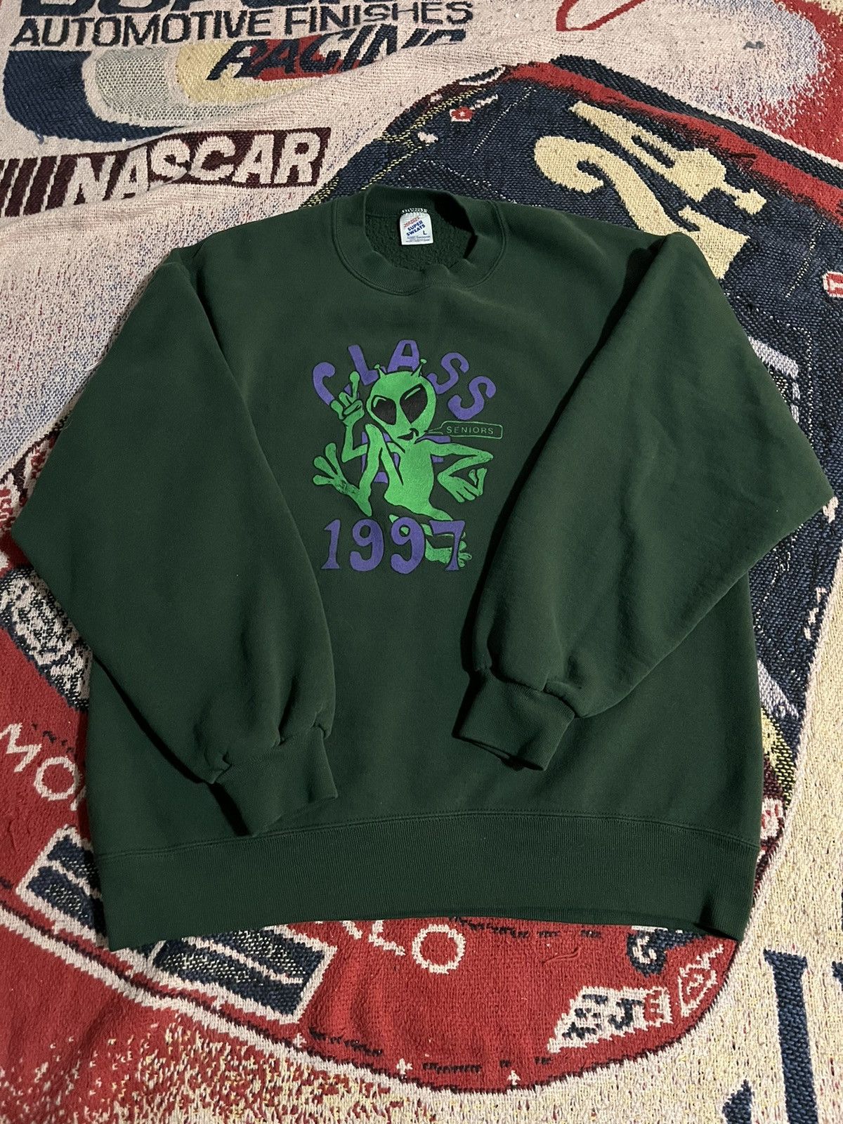Jerzees × Made In Usa × Vintage Vintage Class of 1997 Alien Sweater ...