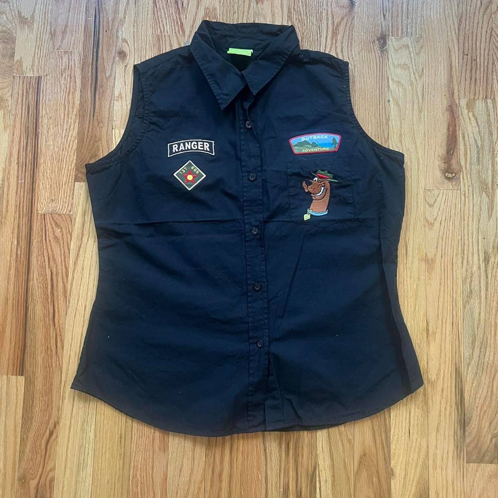 Cartoon Network × Vintage Scooby Doo Ranger Button-Up Outback Adventure ...