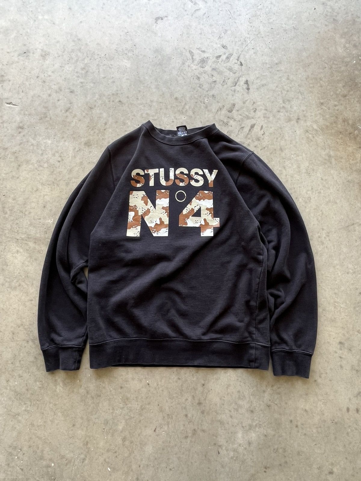 Vintage Vintage Camo N4 Stussy Sweater | Grailed