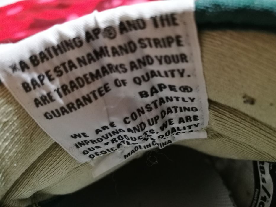 Bape Plaid Tartan Green Bapestas Patent Leather | Grailed