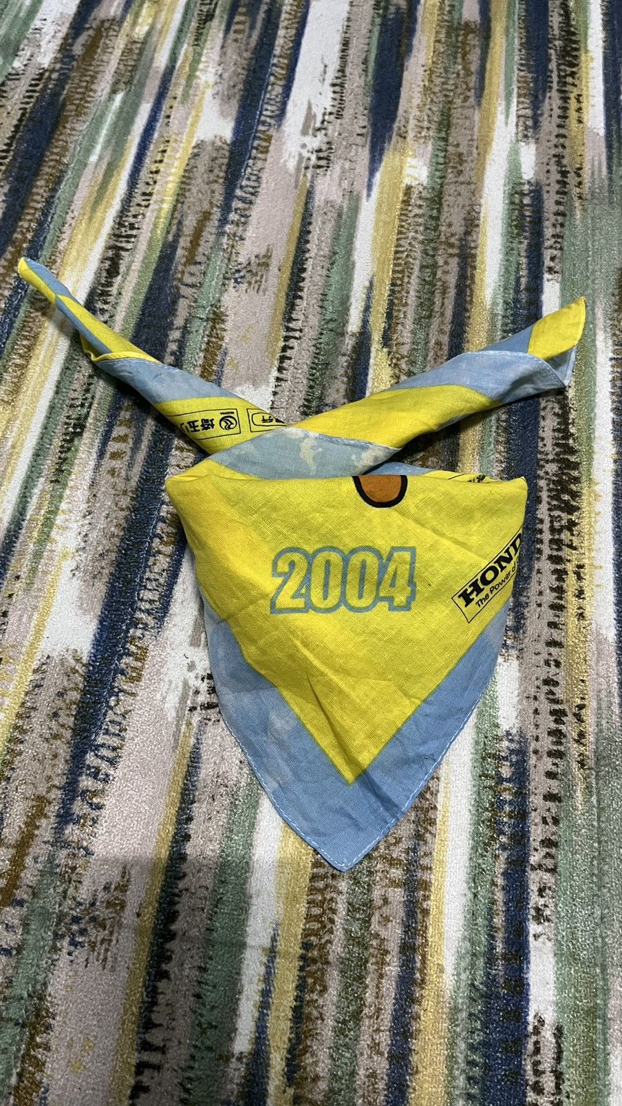 Honda × Racing × Vintage HONDA Handkerchief Neckerchief Bandana | Grailed