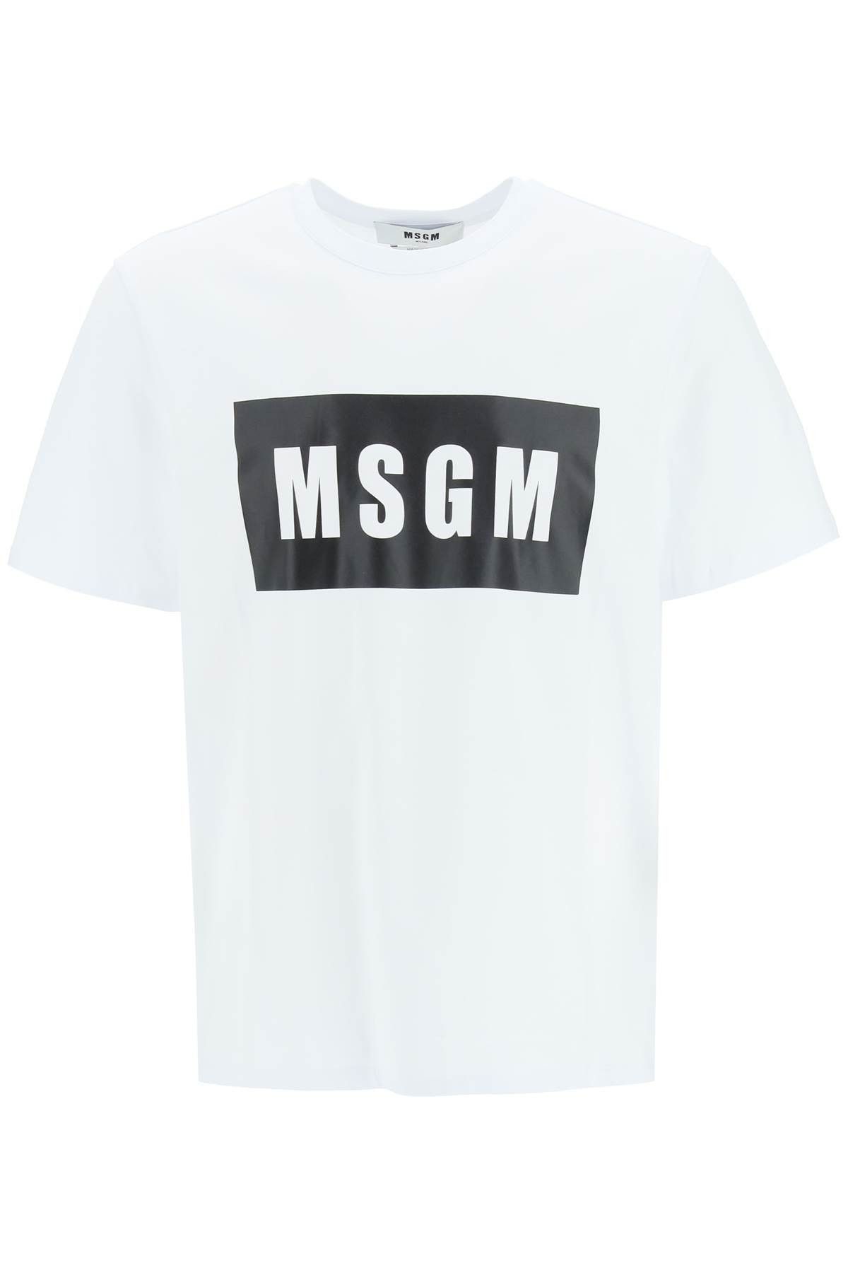 MSGM Msgm logo box t-shirt | Grailed