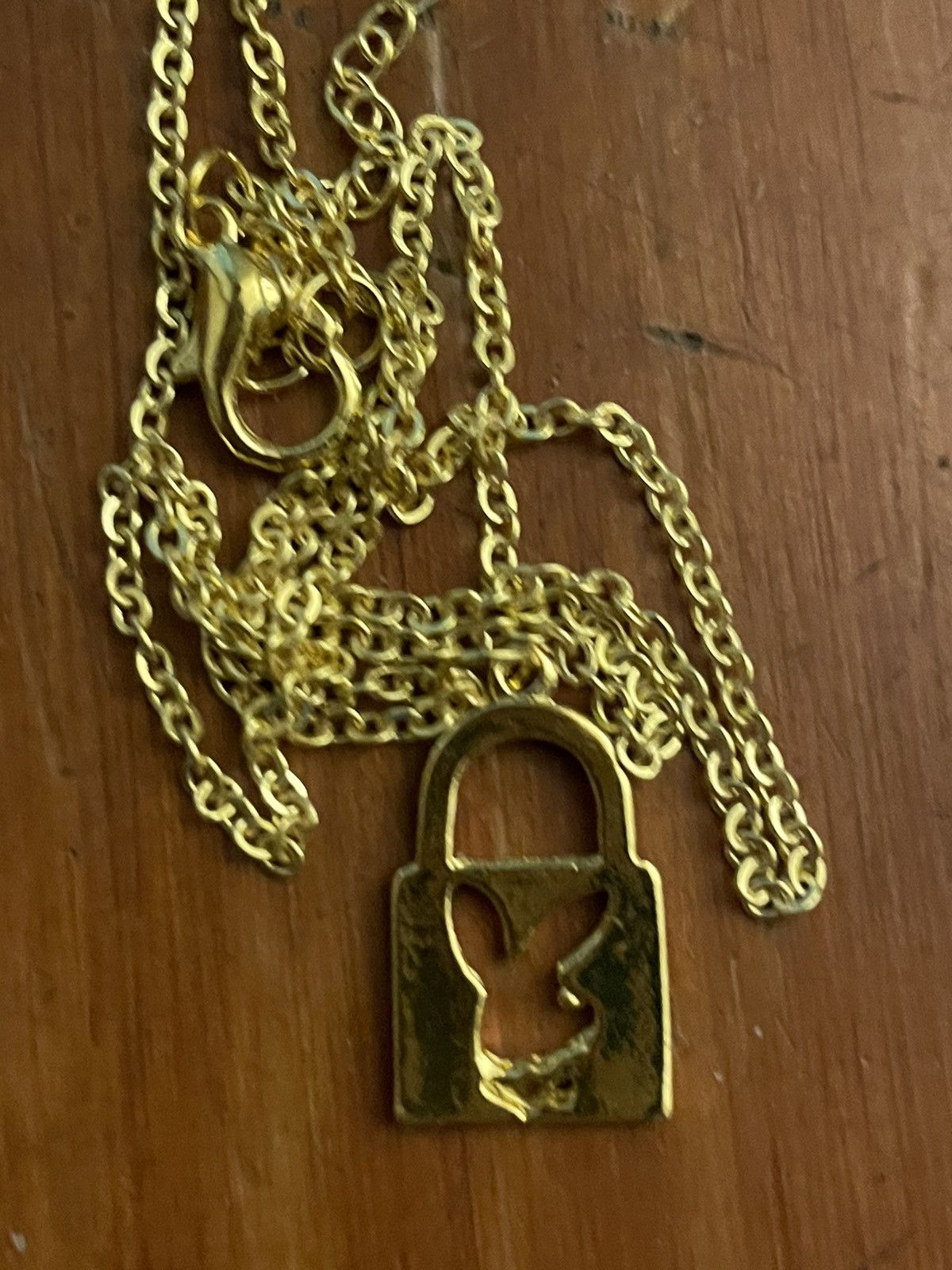 Jewelry × Playboy × Vintage Playboy Bunny Gold Plated lock Necklace ...