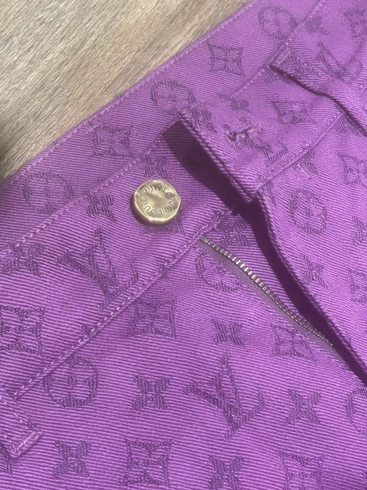 Louis Vuitton Purple Monogram Louis Vuitton Denim Jeans | Grailed