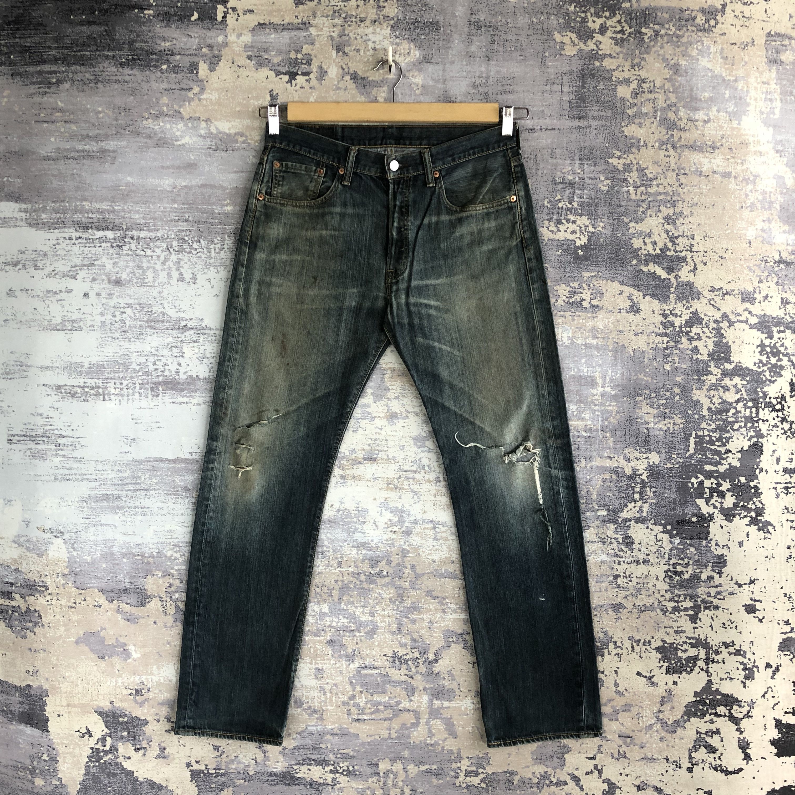 Levi's Vintage Levi's 501 Ripped Jeans Distressed Levis Denim Pants ...