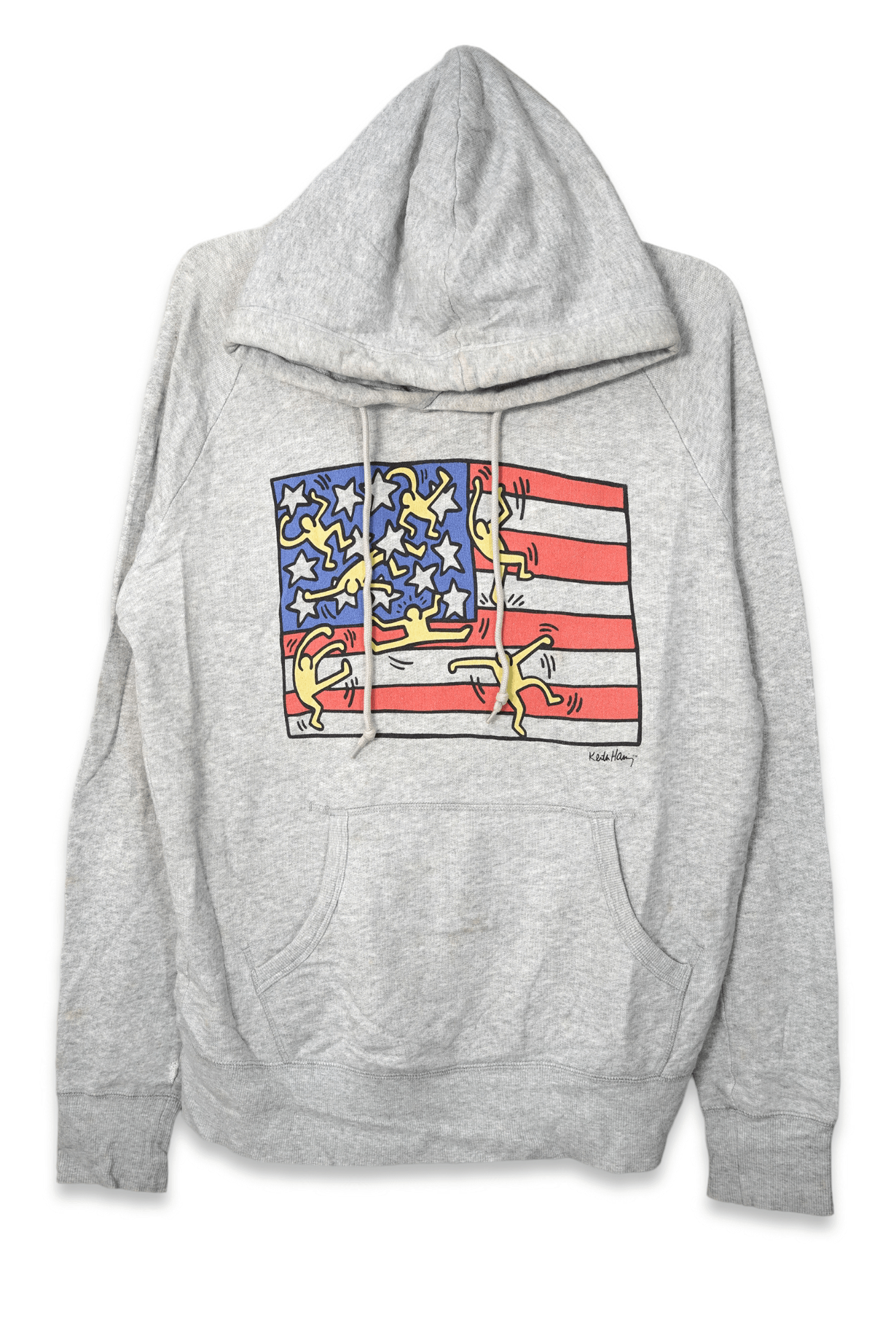 Art × Keith Haring × Uniqlo Keith Haring Uniqlo American Flag Hoodie ...