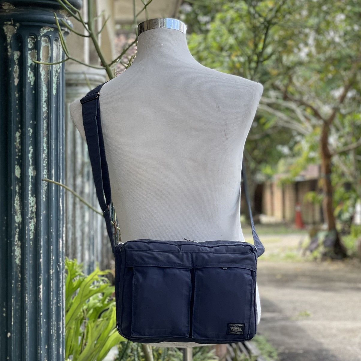 Head Porter × Porter Head Porter Canvas Sling Bag | Grailed