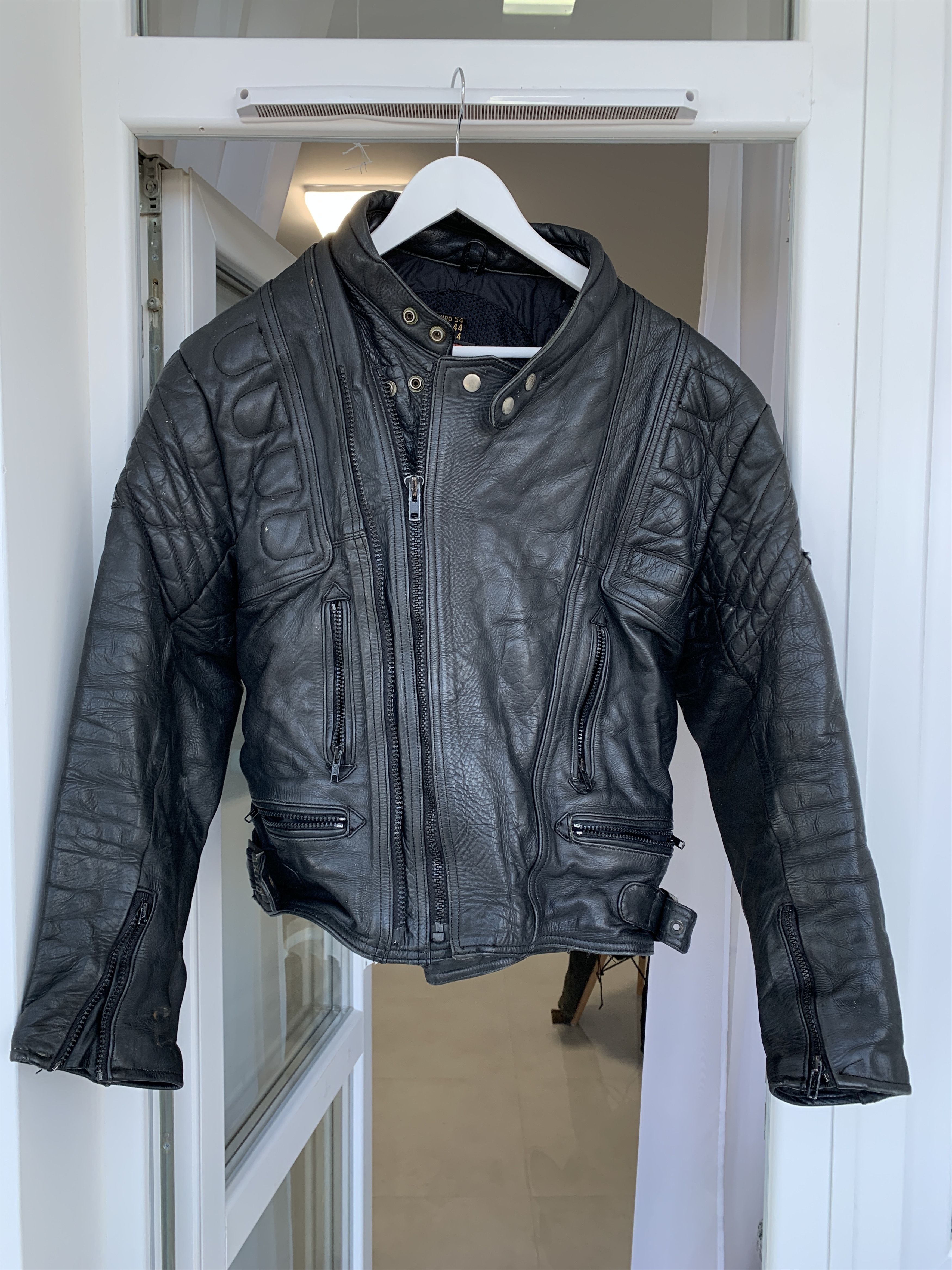 Vintage Vintage Kanye West Moto Racing Oversize Leather Jacket 90s ...