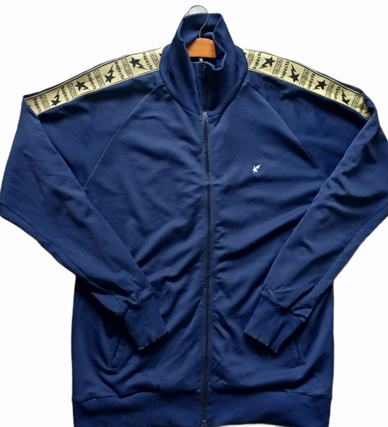 Bape BAPESTA CLASSIC TAPE LINE TRACK JACKET | Grailed