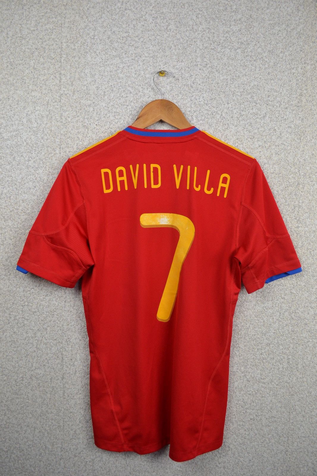 Adidas SPAIN 2010 World Cup HOME FOOTBALL SHIRT JERSEY ADIDAS VILLA ...