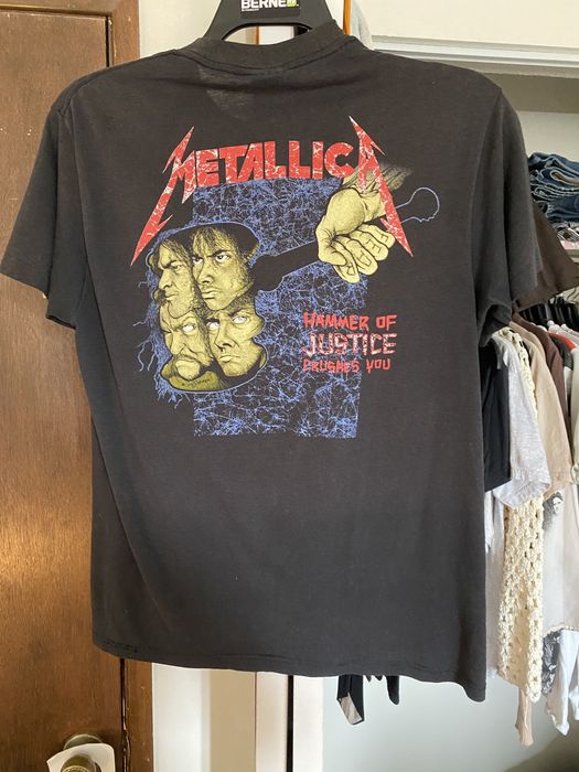 Vintage Metallica Damaged Justice 1988 tour merch | Grailed