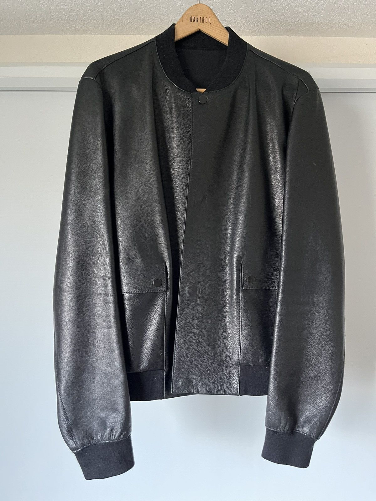 Balenciaga Leather bomber | Grailed