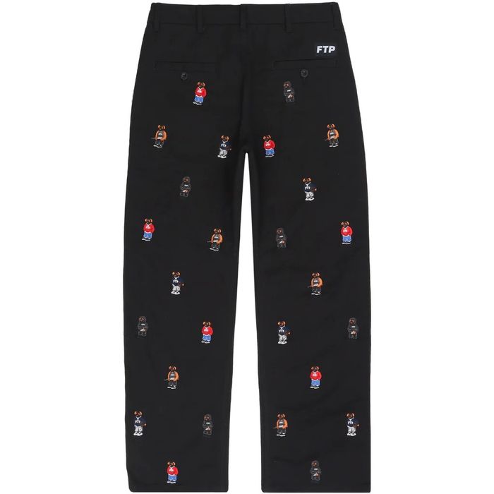 Fuck The Population FTP Bear Chino Pant (Black) | Grailed