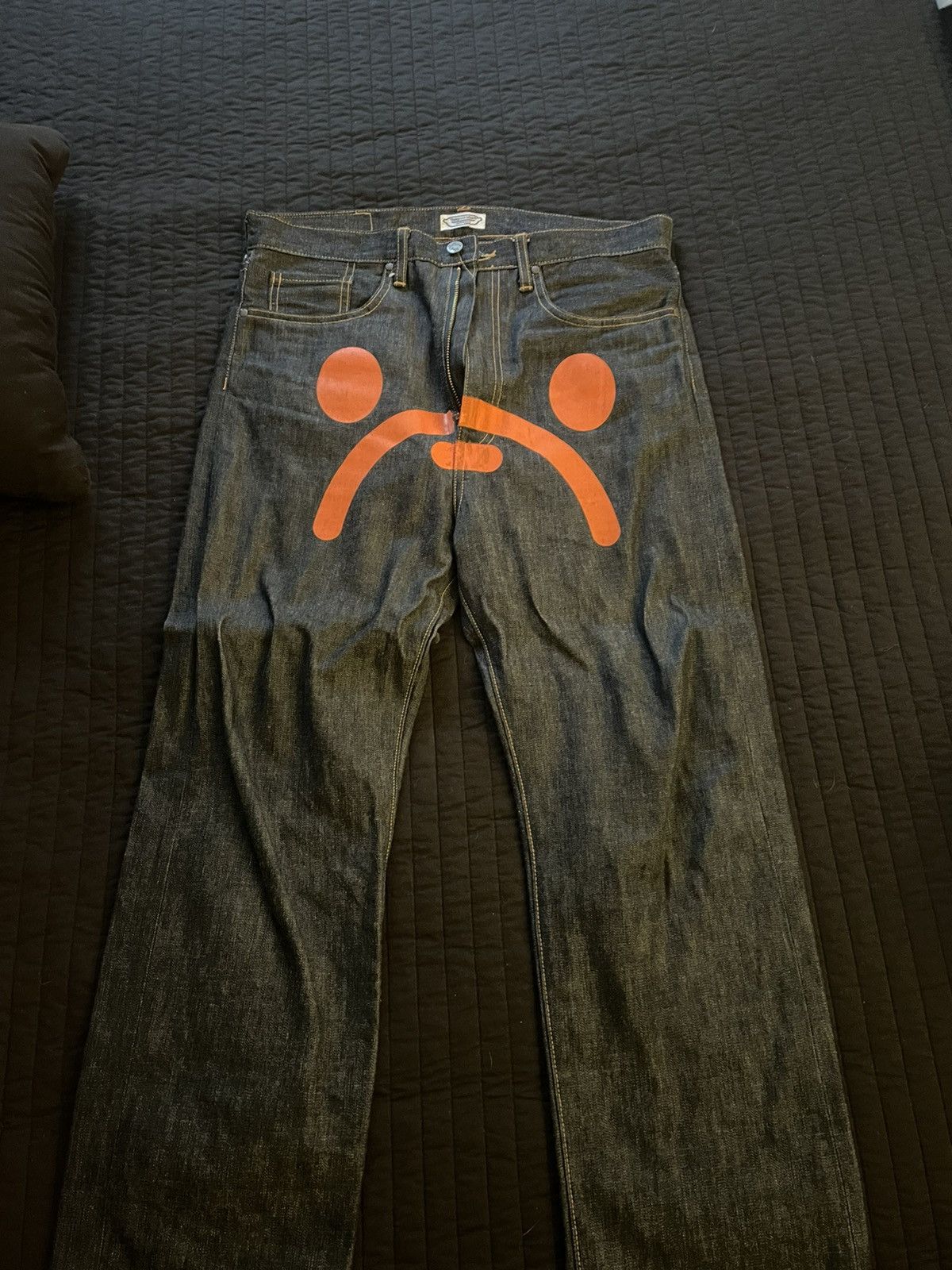 Bape Bape Sad Face Jeans | Grailed