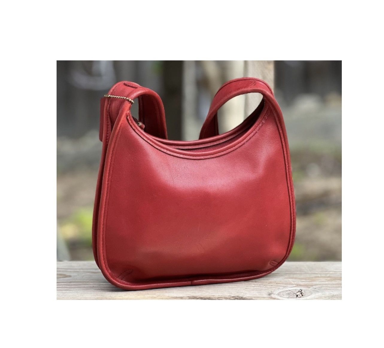 Coach × Vintage Vintage Coach bag, Ergo Mini Zip Bag, red | Grailed