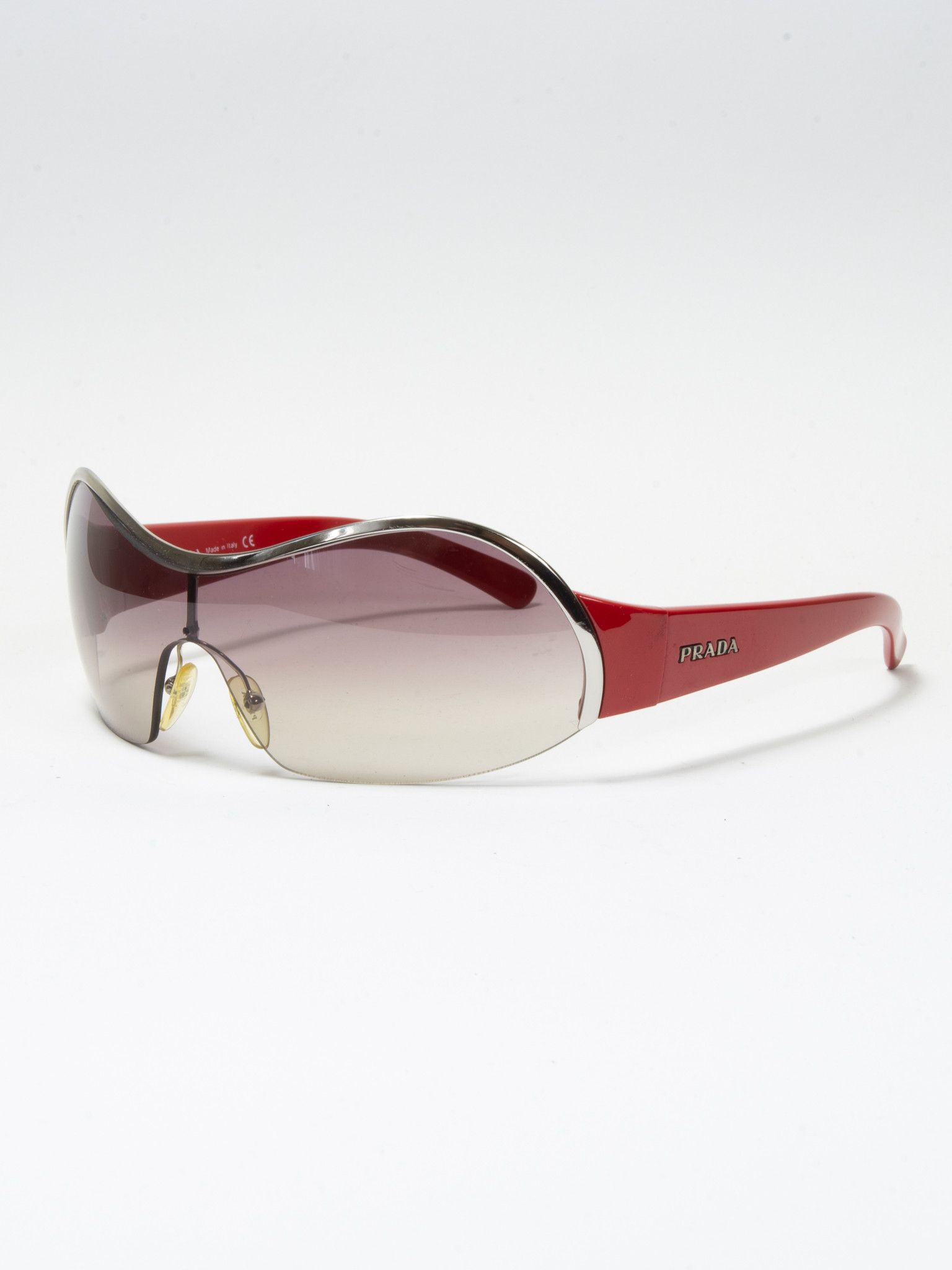 Prada VINTAGE RED PRADA SUNGLASSES | Grailed