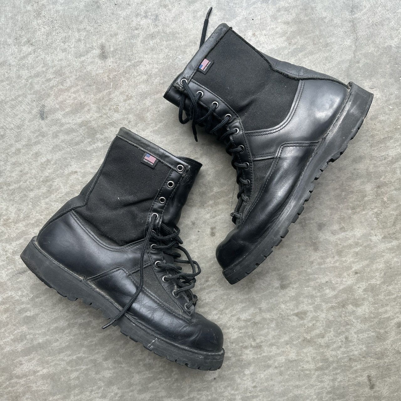 Vintage Vintage 1990s Black Danner Military Vibram Sole Boots | Grailed