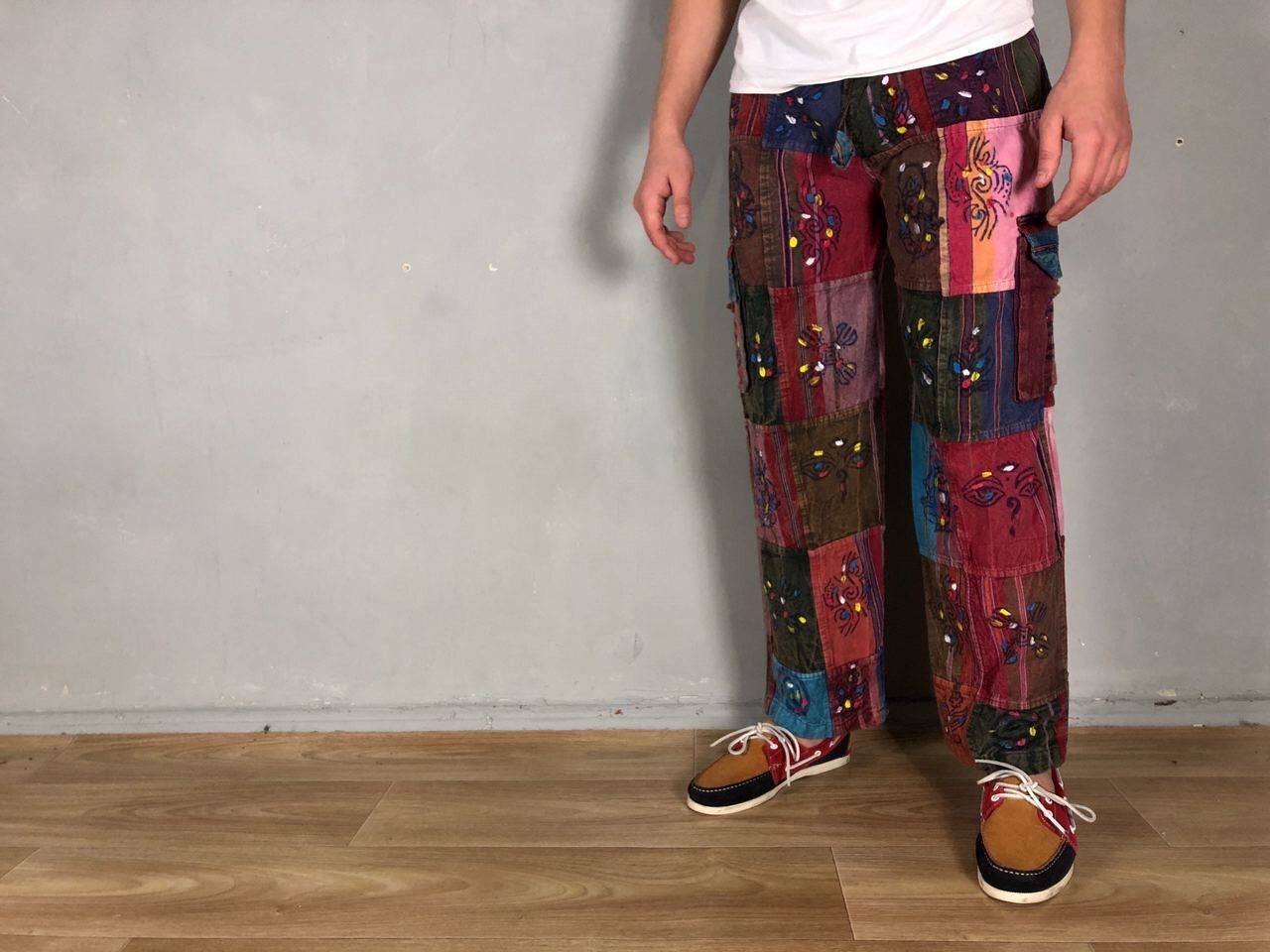 Handmade × Other × Vintage Crazy Pants vintage made in Nepal | Grailed