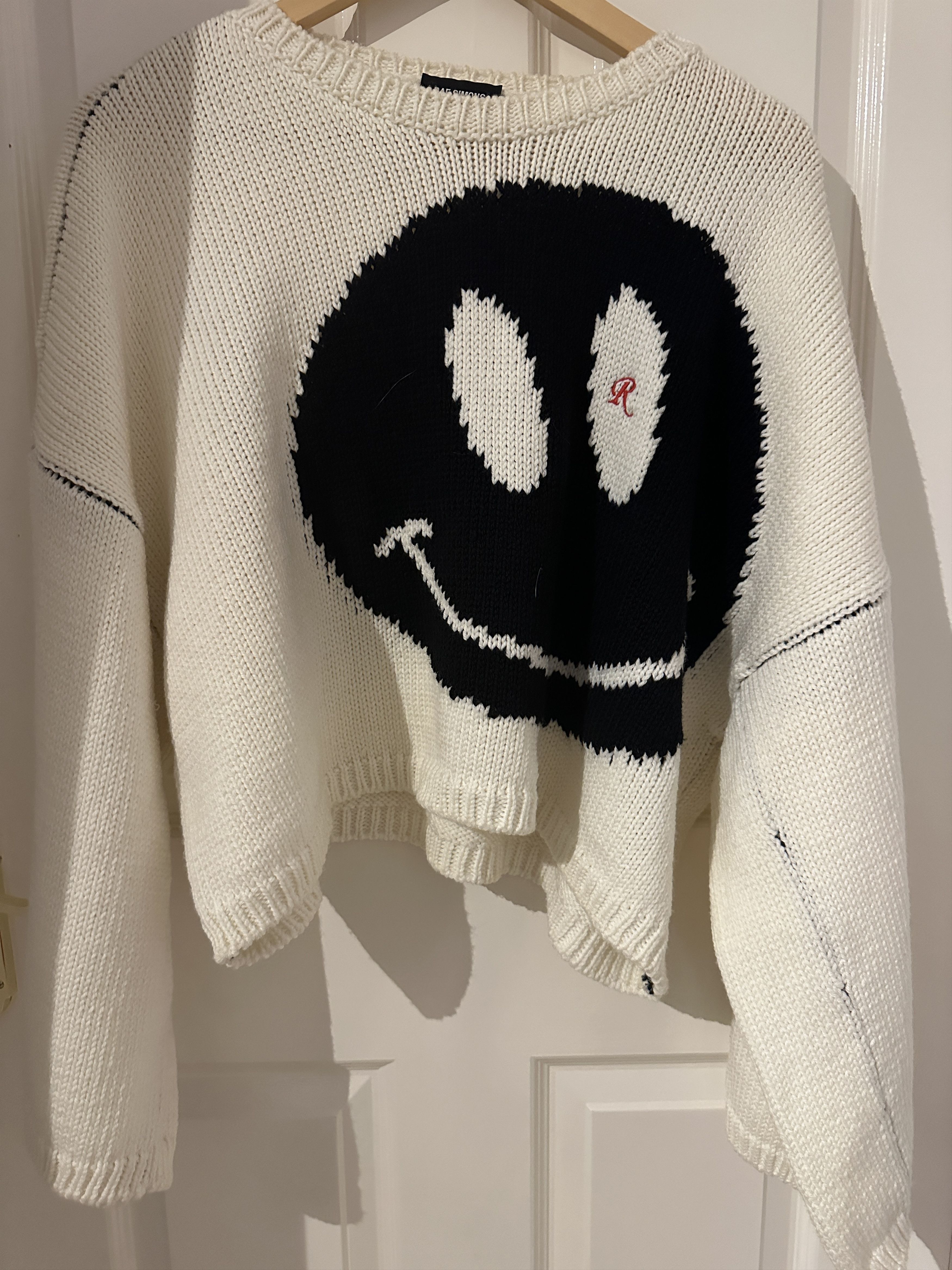 Raf Simons Raf Simons oversized cropped smiley | Grailed