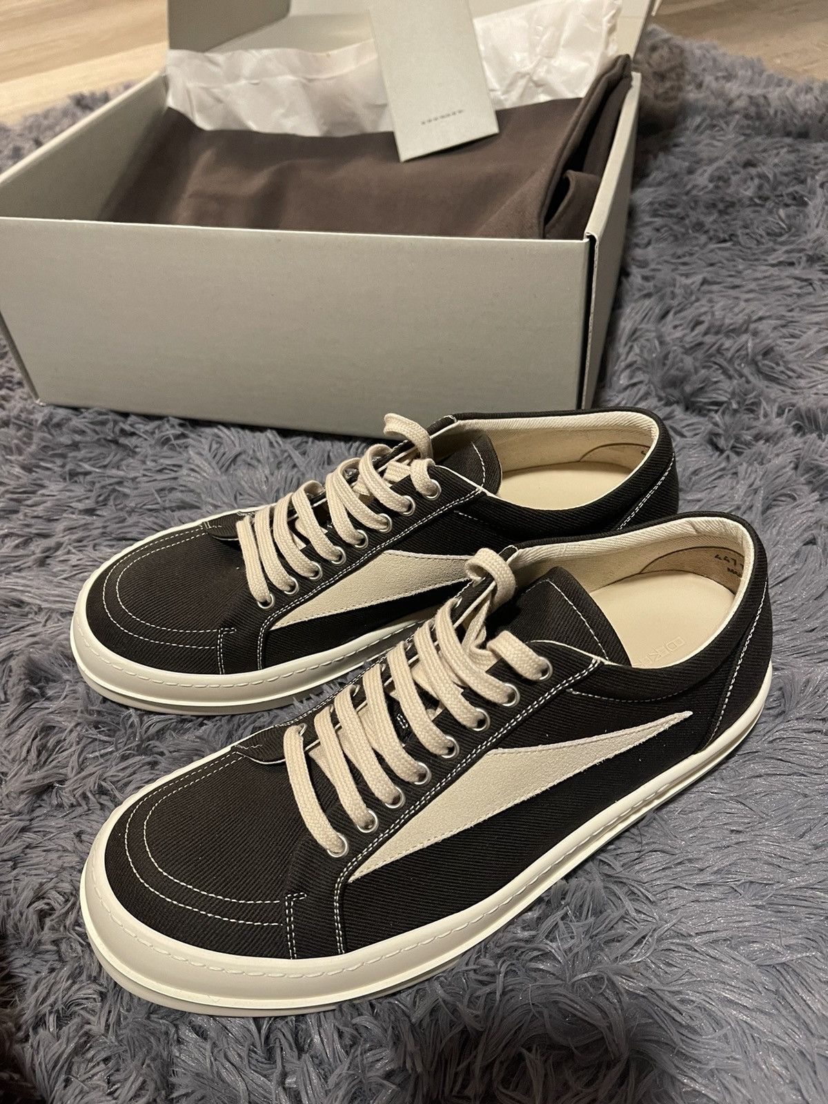 Rick Owens × Rick Owens Drkshdw Rick Owens vintage sneak vans strobe ...