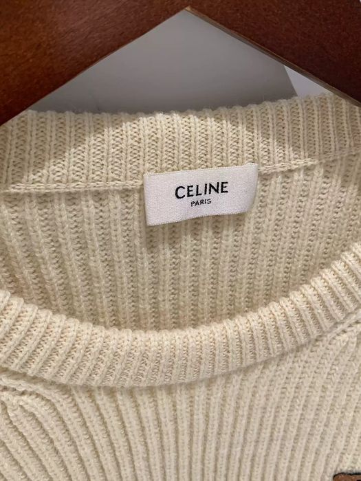 Celine CELINE Milk white jumper | Grailed