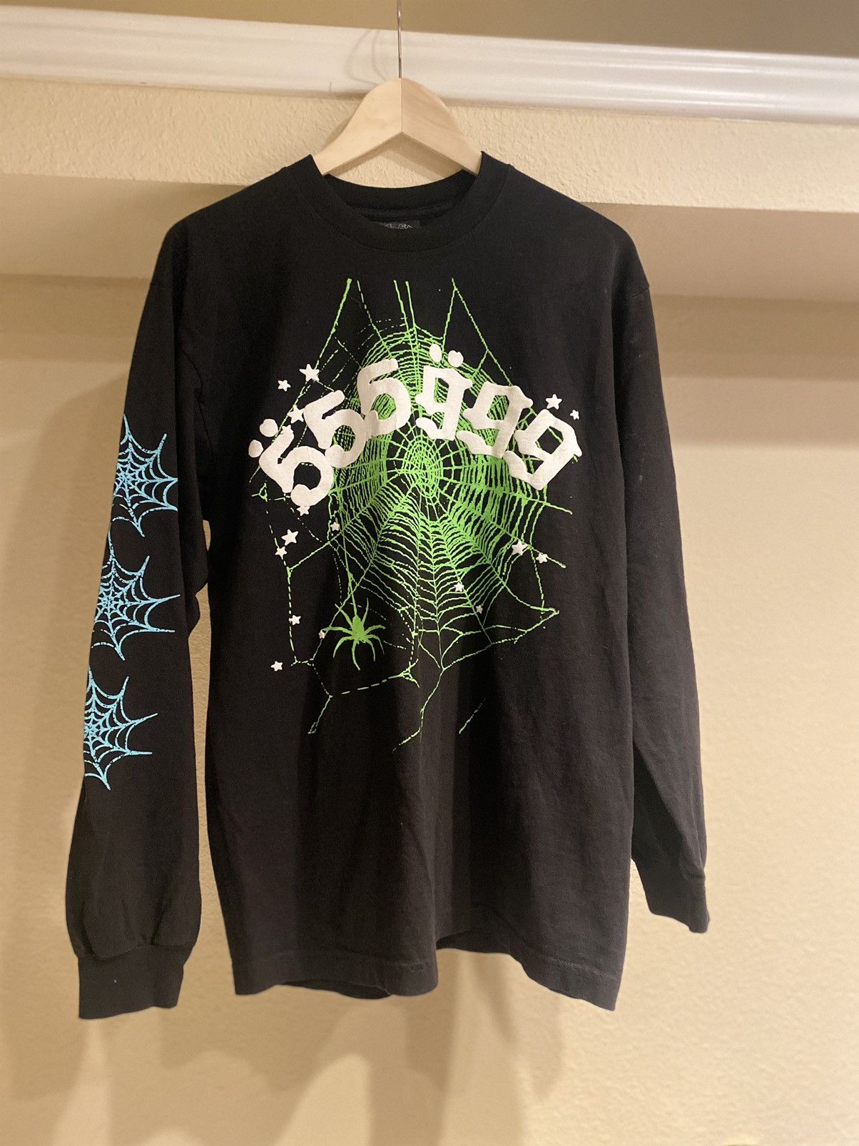 Sp5der Spider 555 x 999 (RIP Juice Wrld) longsleeve | Grailed