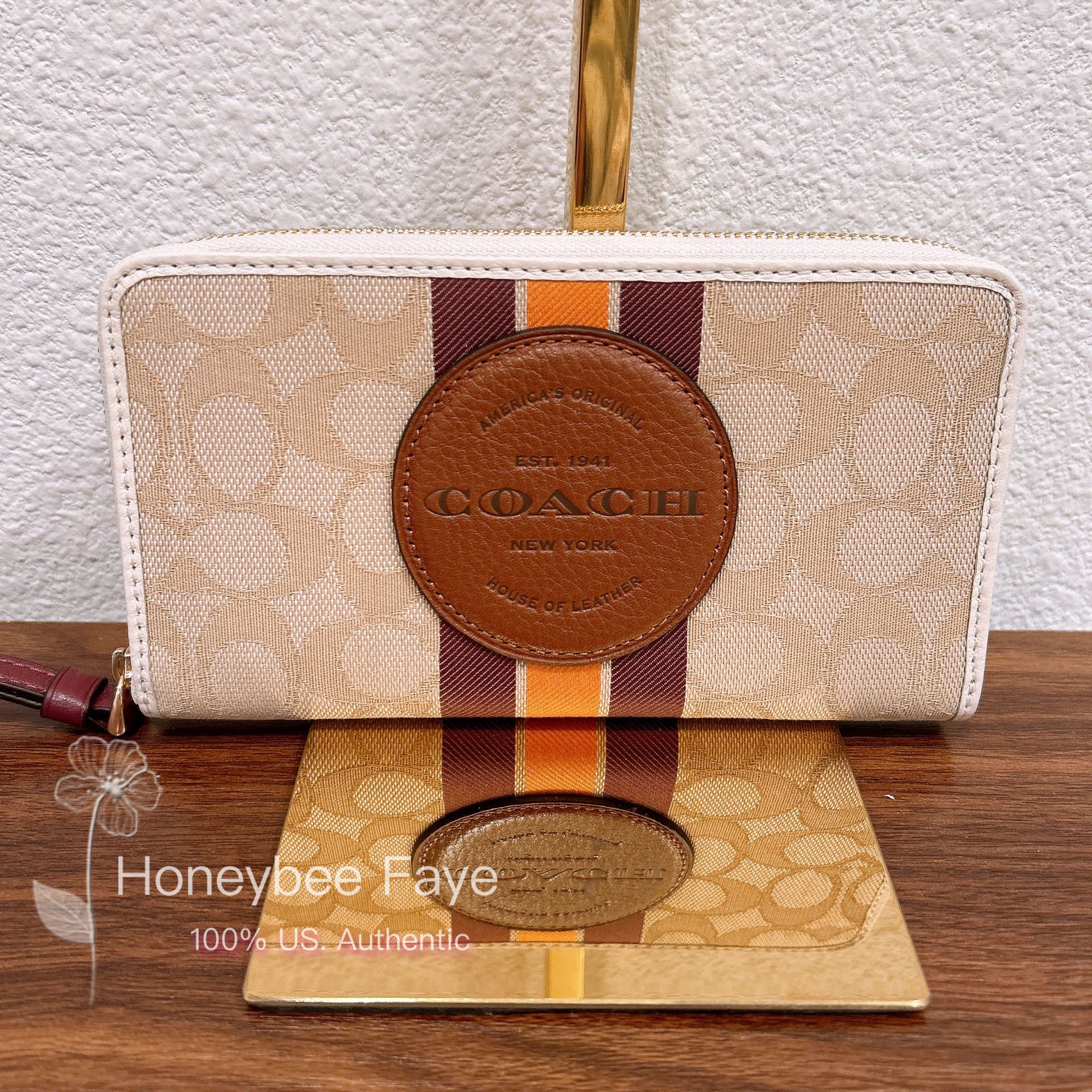 Coach Dempsey Large Phone Wallet In Signature Jacquard With Stripe ...