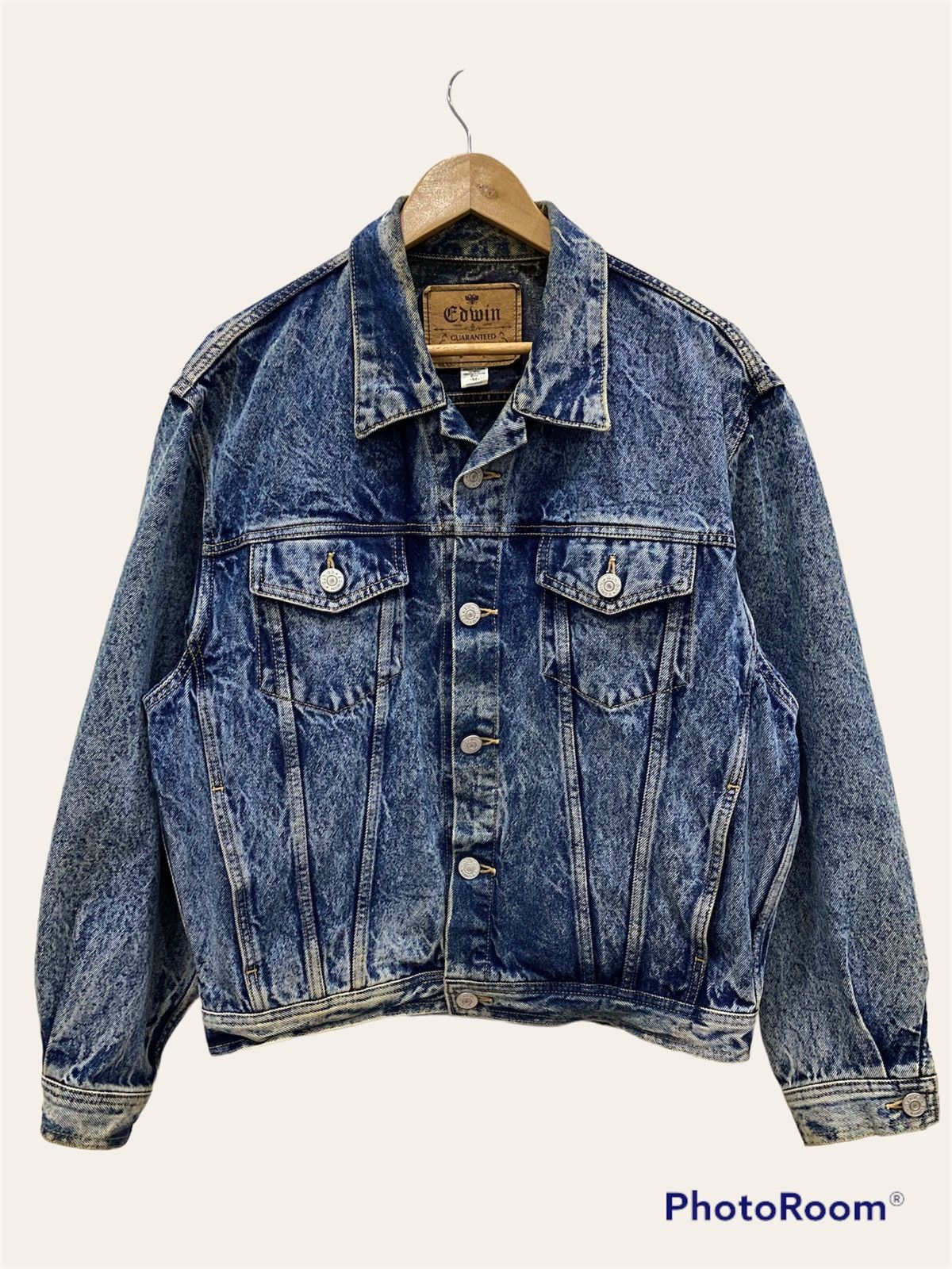 Edwin 90's Rockers Vintage Acid Wash Type 3 Edwin Trucker Jacket | Grailed
