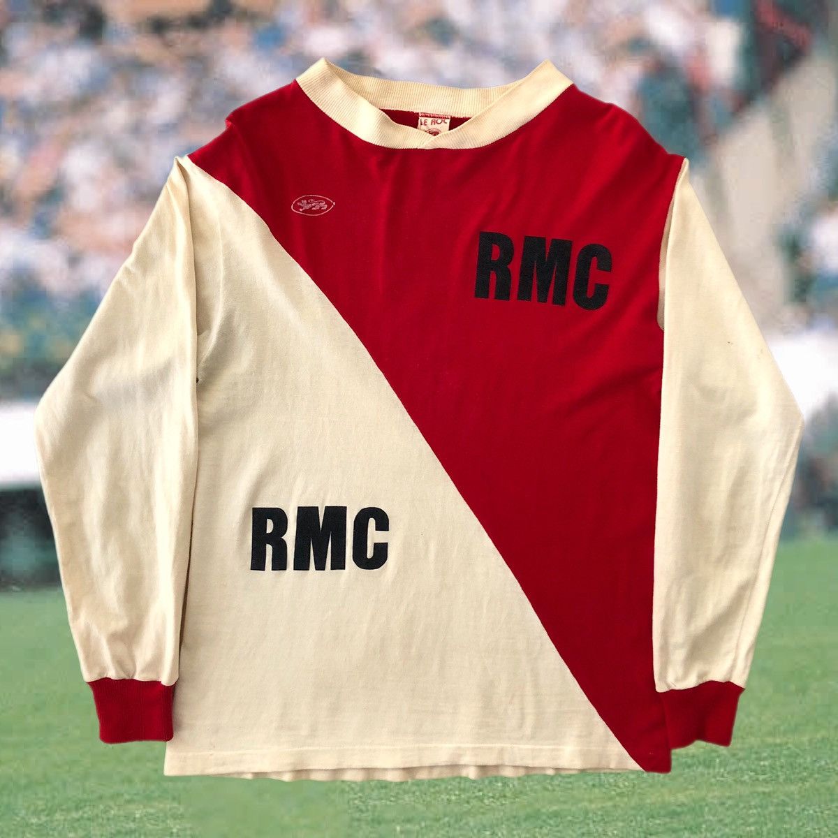 Vintage AS Monaco 1970s Fan Replica Soccer Jersey Le Roc | Grailed