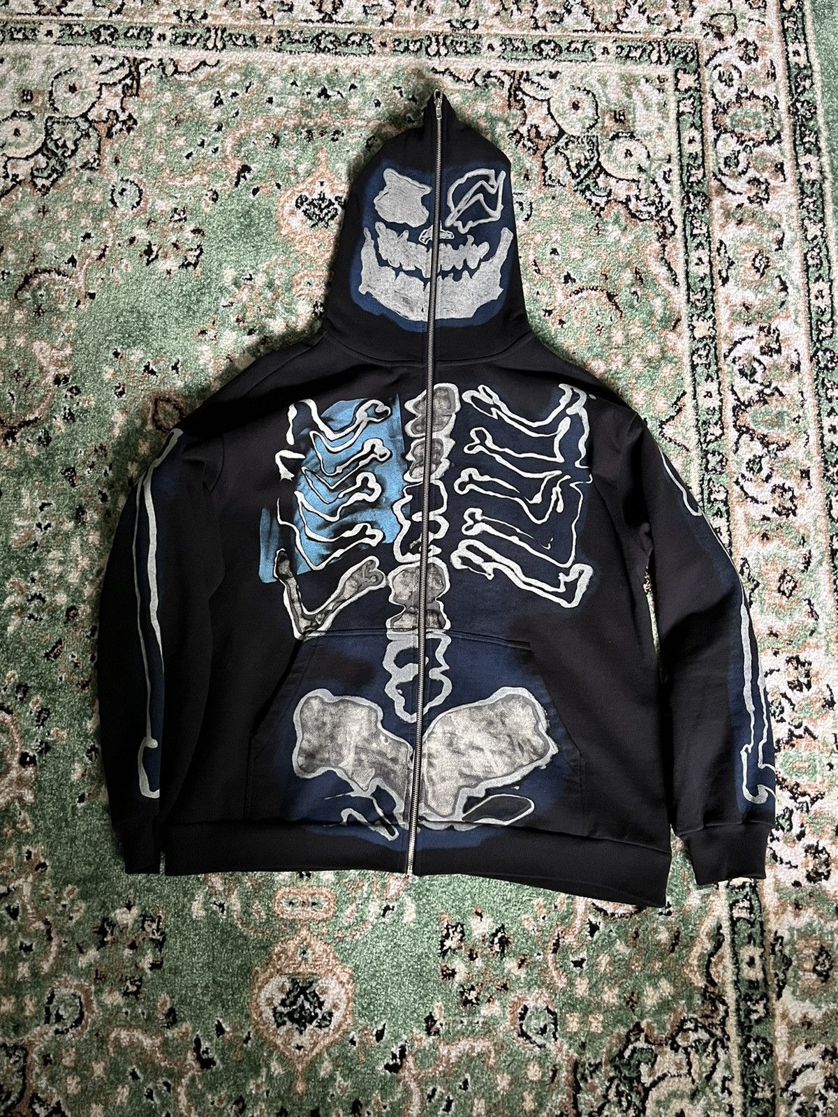 Travis Scott Travis Scott x Fragment Skeleton Hoodie | Grailed