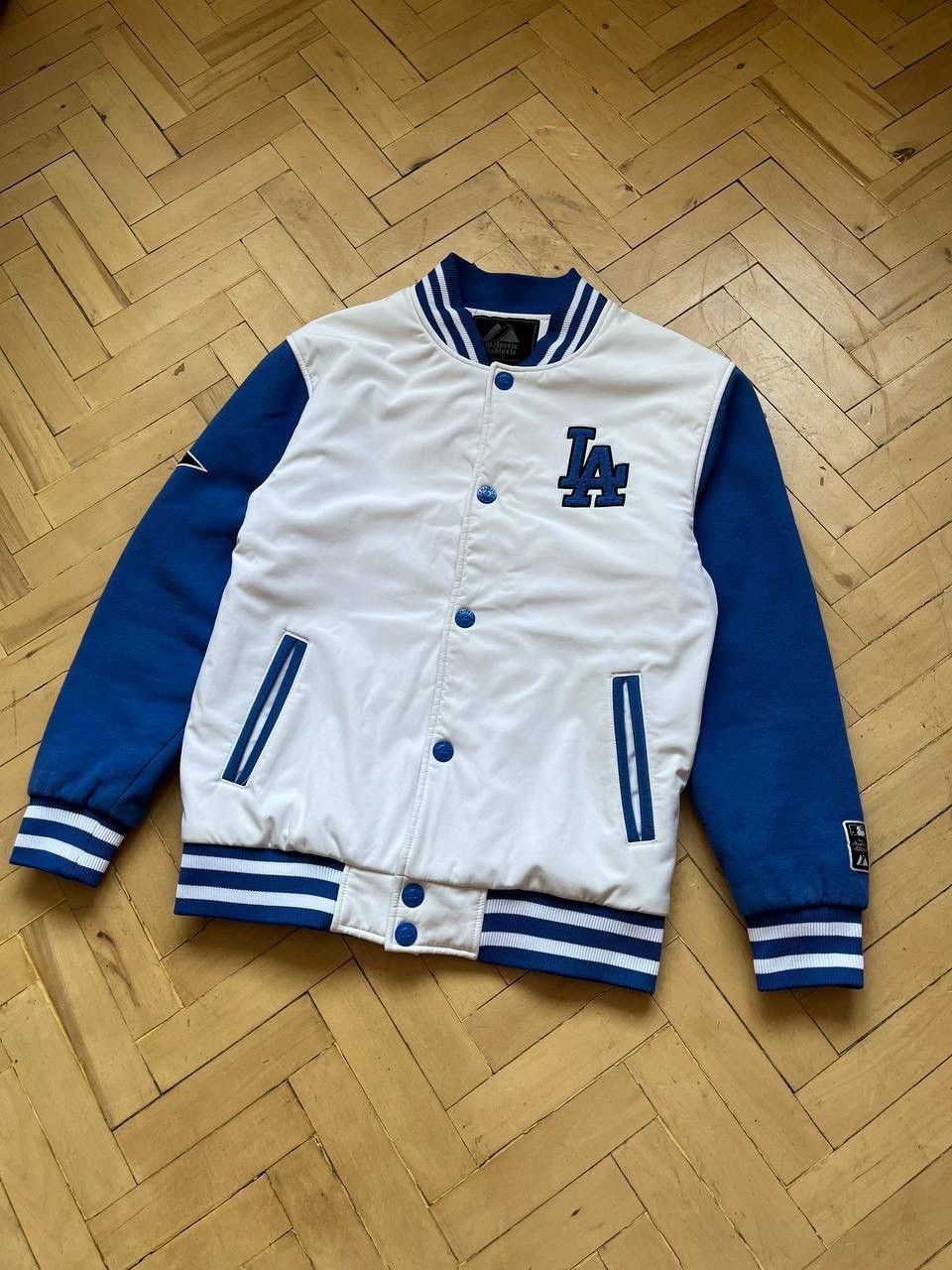 MLB × NFL Los Angeles Dodgers Majestic Athletic Bomber Jacket | Grailed