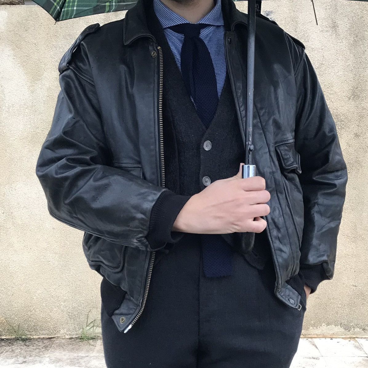 Bomber Jacket B2 LEATHER BOMBER FLIGHT JACKET | Grailed