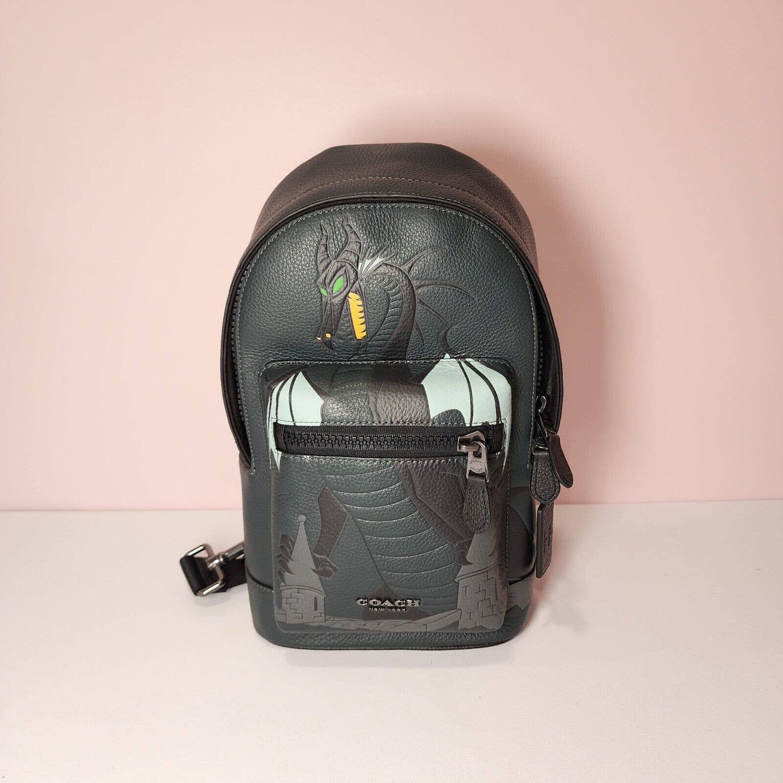 Coach CC045 Disney X Coach West Pack Maleficent Dragon Villains | Grailed