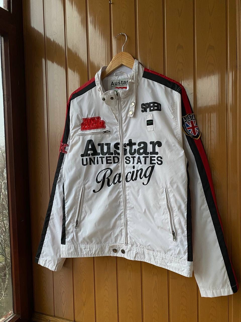 Racing × Streetwear × Vintage Vintage Austar Racing Jacket White Y2K ...
