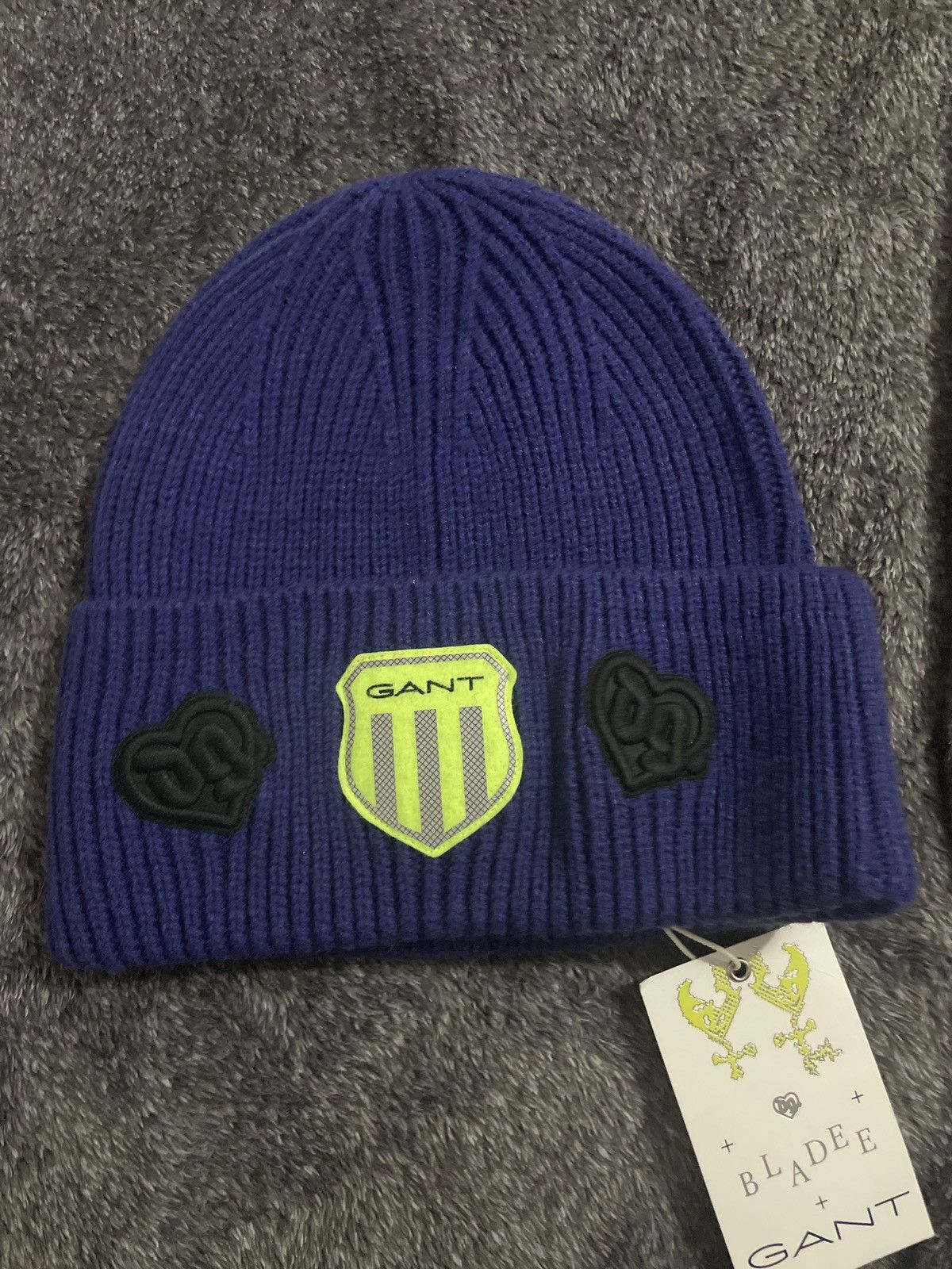 Gant Blue Drain Gang Bladee x Gant Beanie | Grailed
