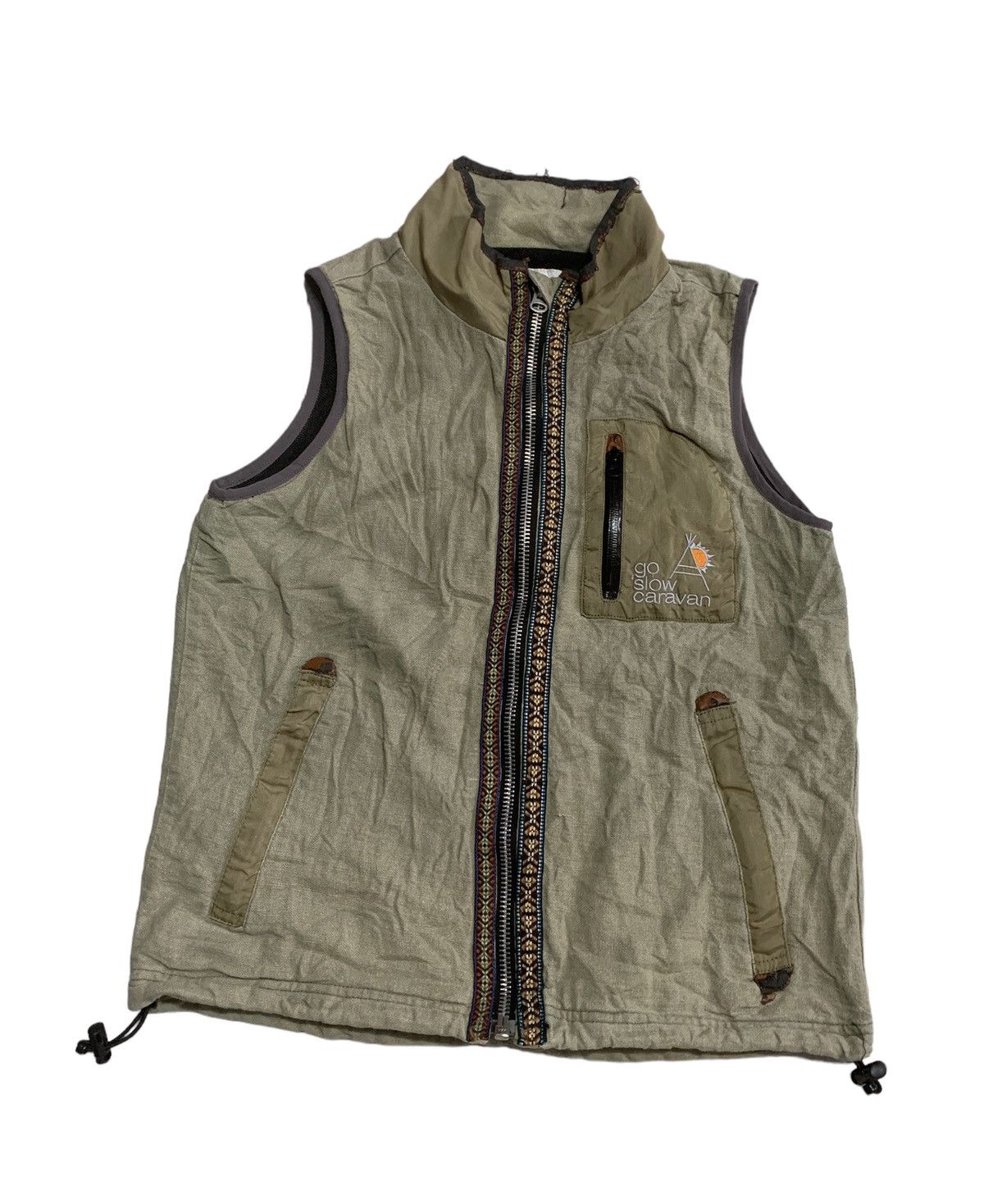 Outdoor Life Go slow caravan Japan navajo outdoor vest | Grailed