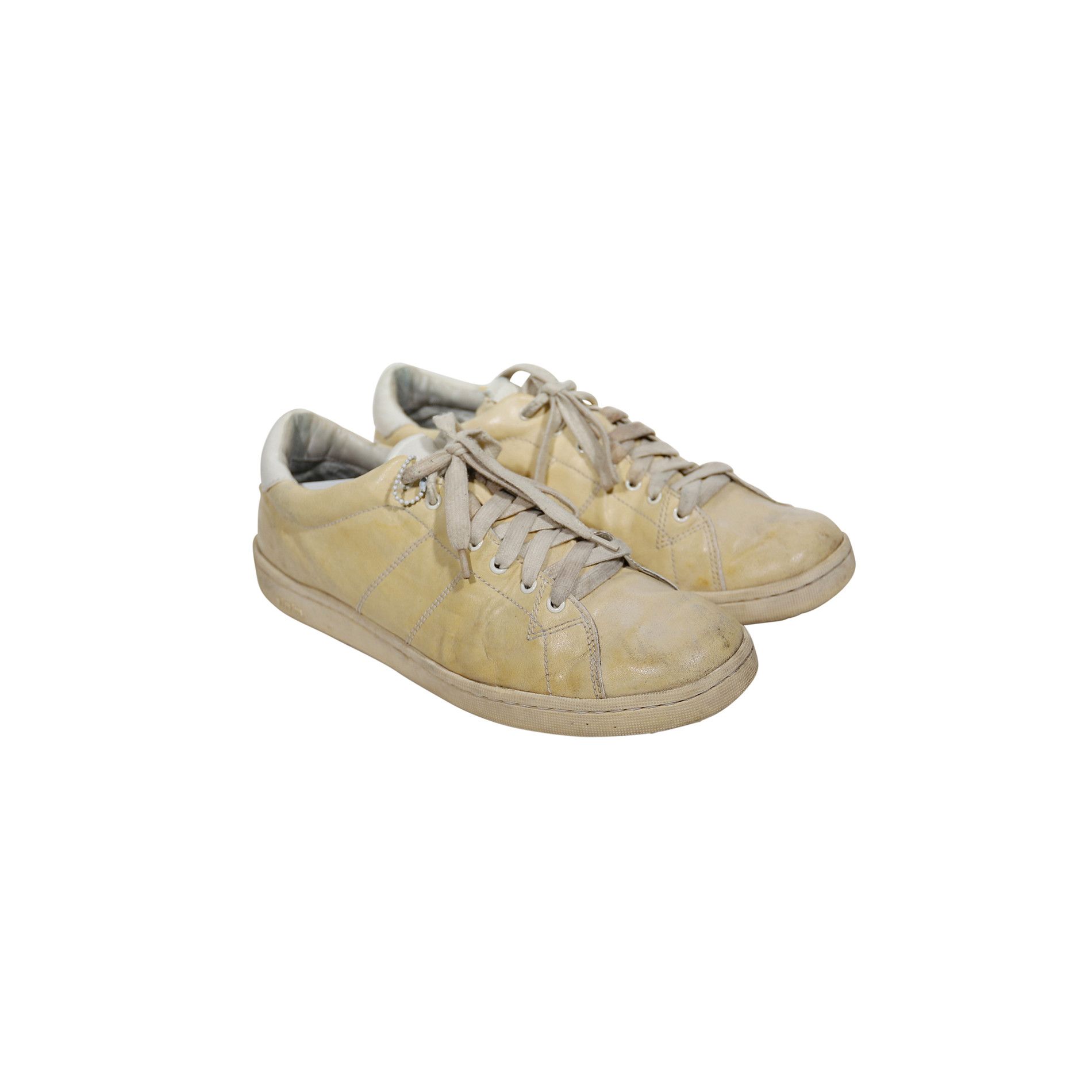 Visvim Foley Folk Beige Aged Sneakers | Grailed