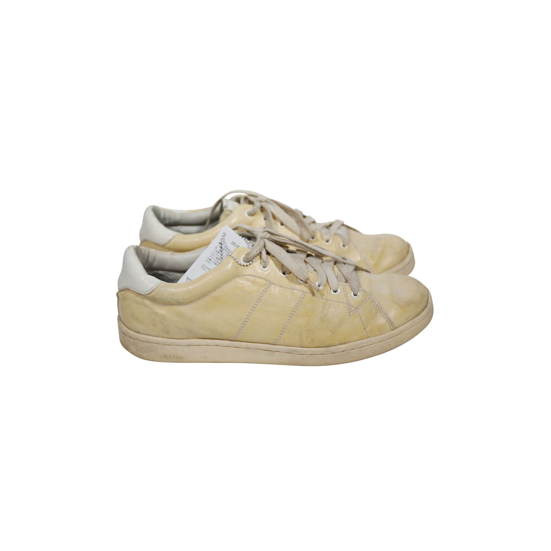 Visvim Foley Folk Beige Aged Sneakers | Grailed