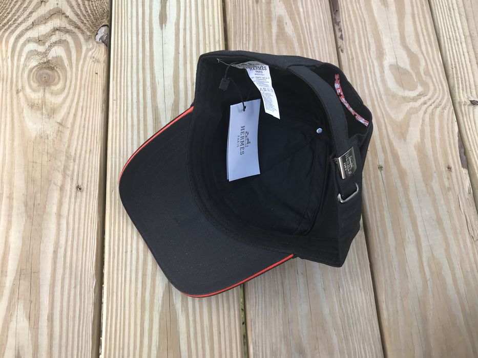 Hermes Hermes Paris Hat Men's Black Cap Hat Baseball Cap Hermes Paris ...