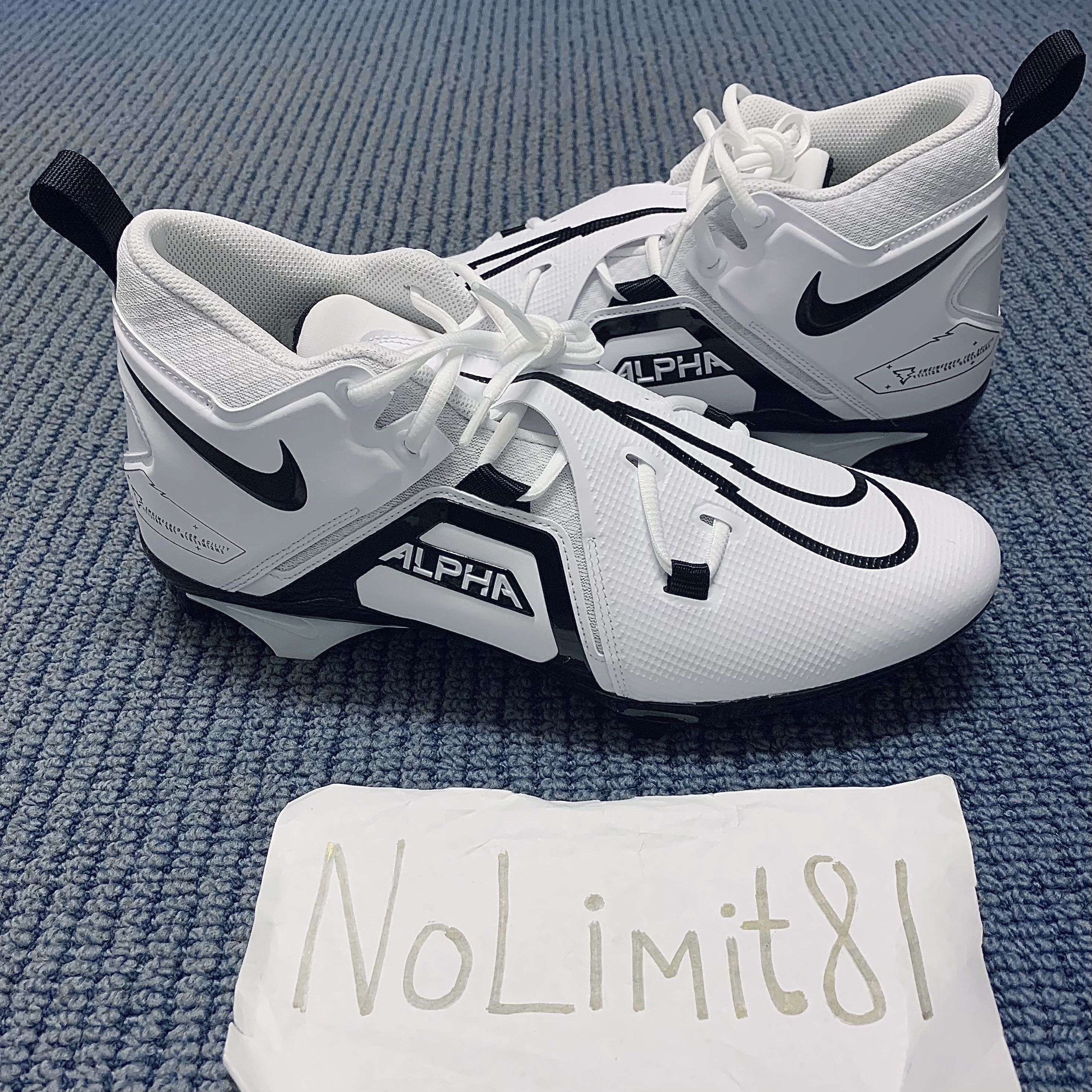 Nike × Streetwear Nike Alpha Menace Pro 3 Mid Football Cleats - Sz 12 ...
