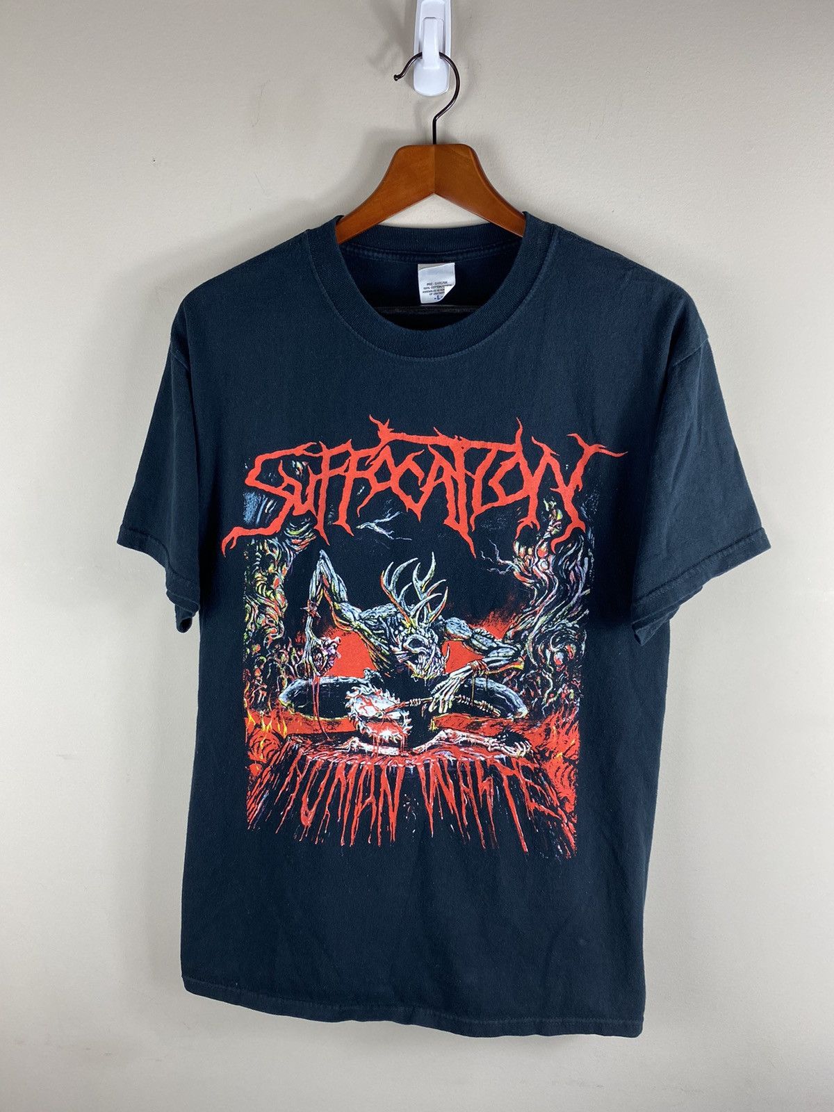 Vintage Vintage Suffocation Human Waste Metal Band T-Shirt | Grailed