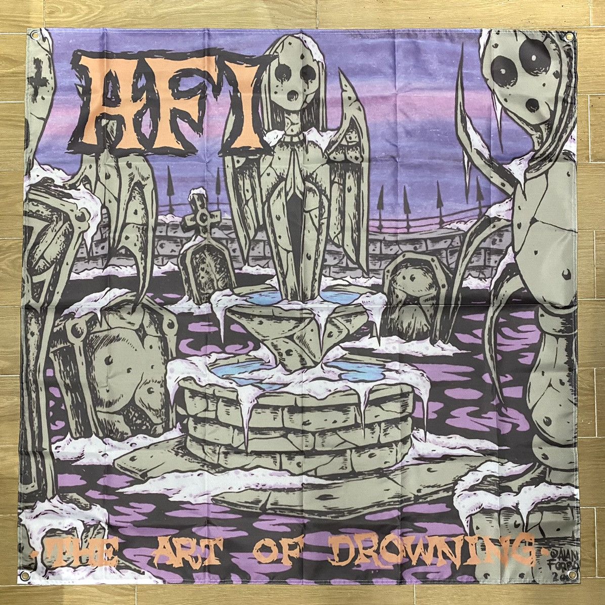Vintage AFI The Art Of Drowning Flag Poster Banner Tapestry | Grailed